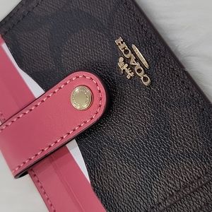 Coach | Accessories | Coach Attachment Card Case In Signature Canvas ...
